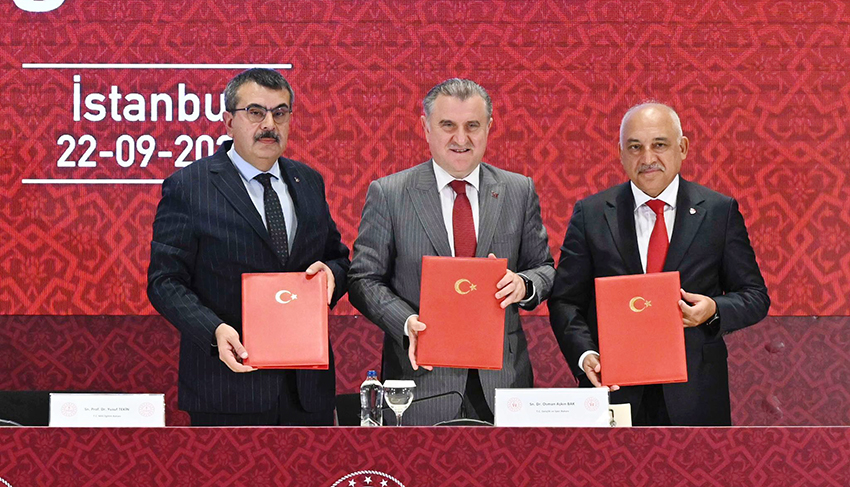 Milli Eğitim Bakanlığı, Gençlik ve Spor Bakanlığı ile TFF’den iş ...